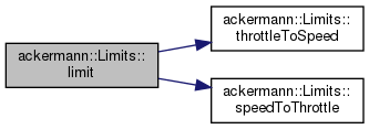 Ackermann Controller: ackermann::Limits Class Reference